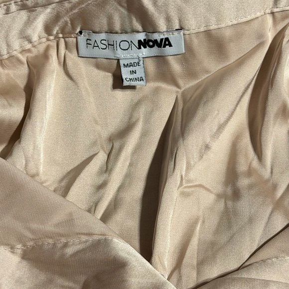 Fashion Nova | Intimates & Sleepwear | Fashion Nova Cream Satin Blouse ...